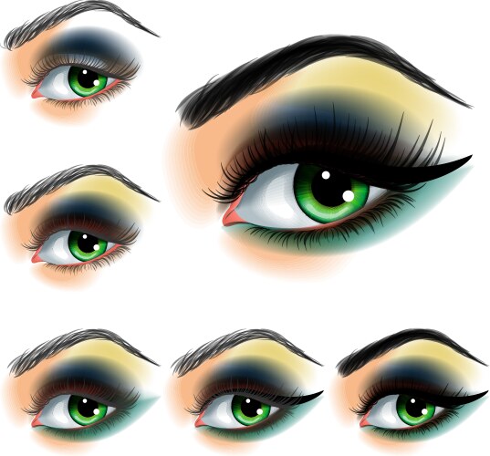 Eye makeup Royalty Free Vector Image - VectorStock