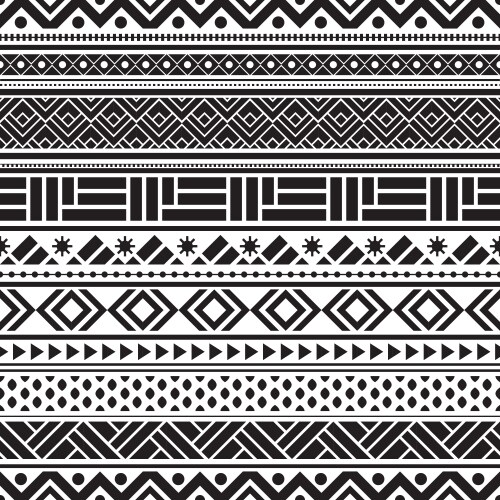 Seamless tribal texture Royalty Free Vector Image