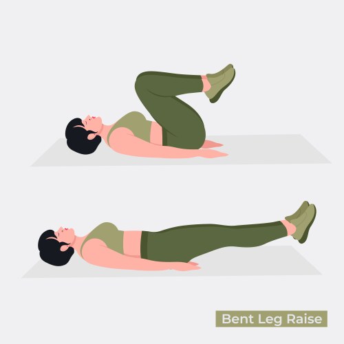 Woman doing leg press exercise on machine flat Vector Image