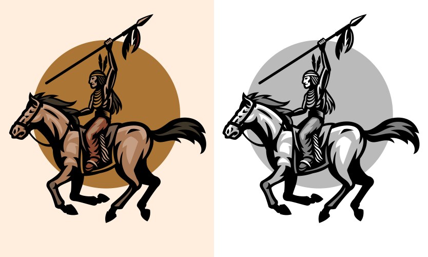 Indian Riding Horse Vector Images (over 290)
