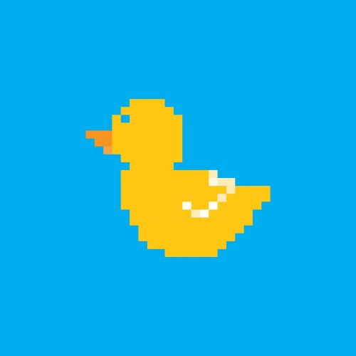 8 Bit Duck Vector Images (93)