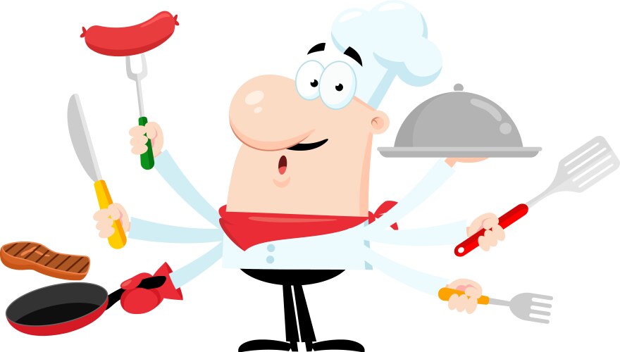 Cartoon chef Royalty Free Vector Image - VectorStock