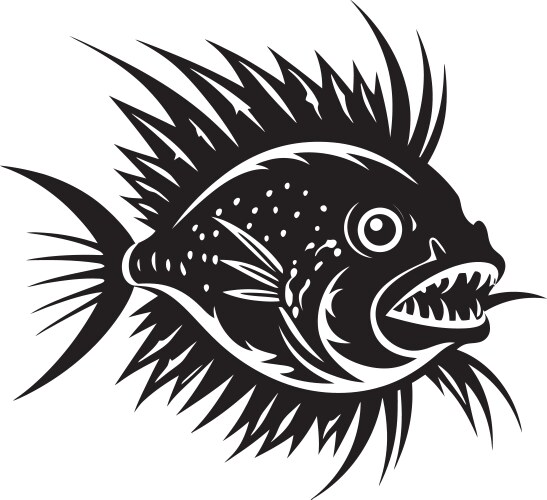 Maleficent marauder evil angler fish symbolism Vector Image