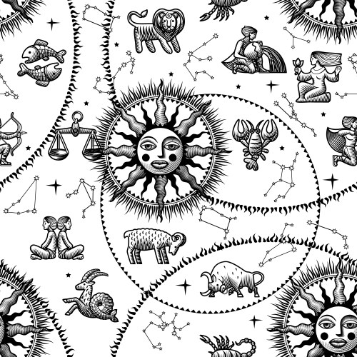 Zodiac signs Royalty Free Vector Image - VectorStock