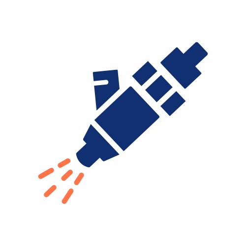 Injector repair icon on white background Vector Image