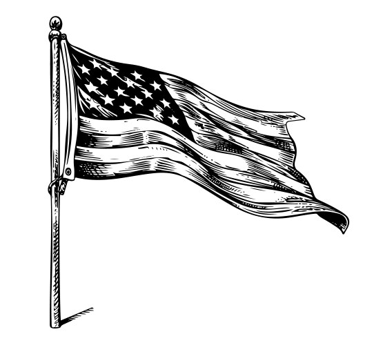 American Flag Line Drawing Vector Images (over 860)