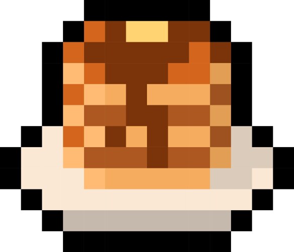 Pixel 8 bit eiffel tower - isolated Royalty Free Vector