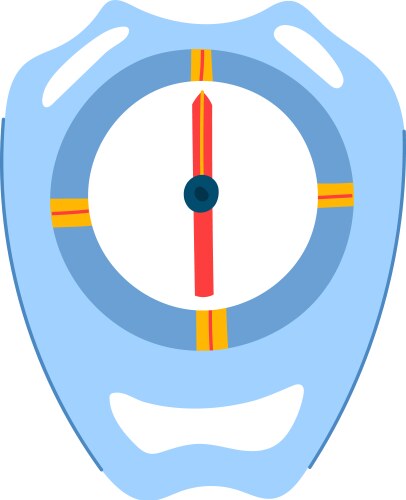 West compass cartoon Royalty Free Vector Image