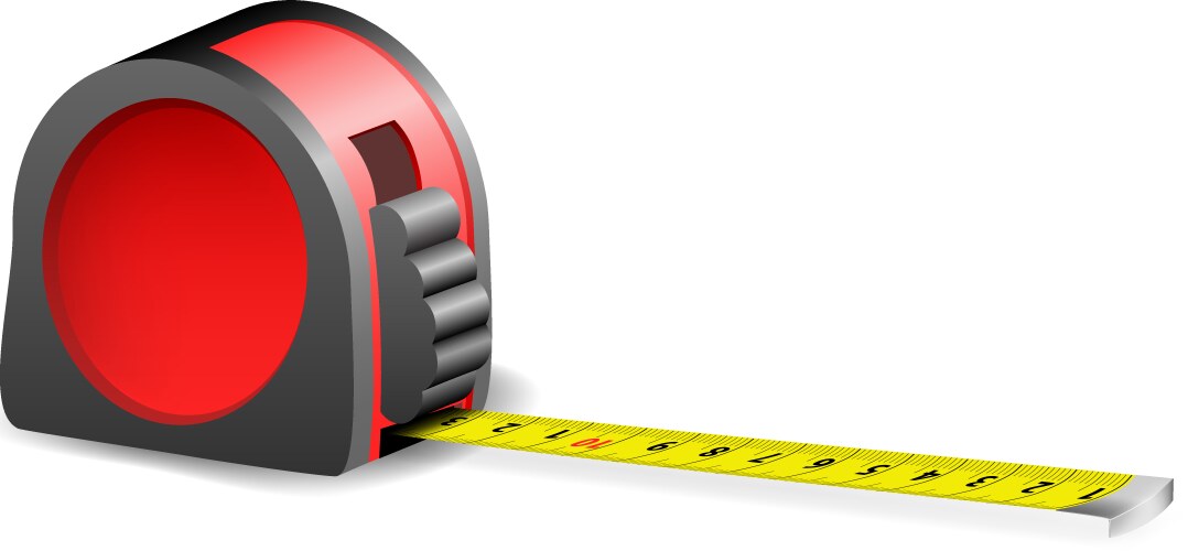 Tape measure isolated Royalty Free Vector Image