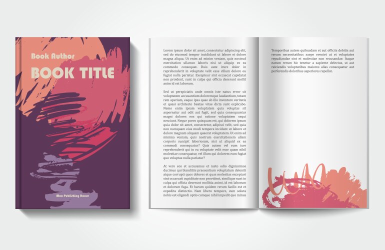 Pink Book Cover Template Vector Images (over 22,000)