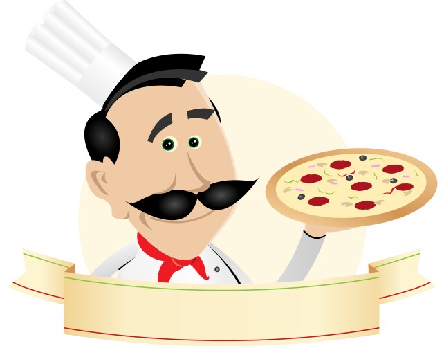 Chef menu banner Royalty Free Vector Image - VectorStock