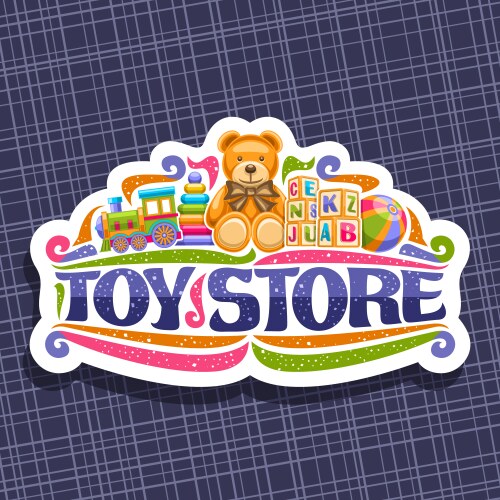 Logo for toy store Royalty Free Vector Image - VectorStock