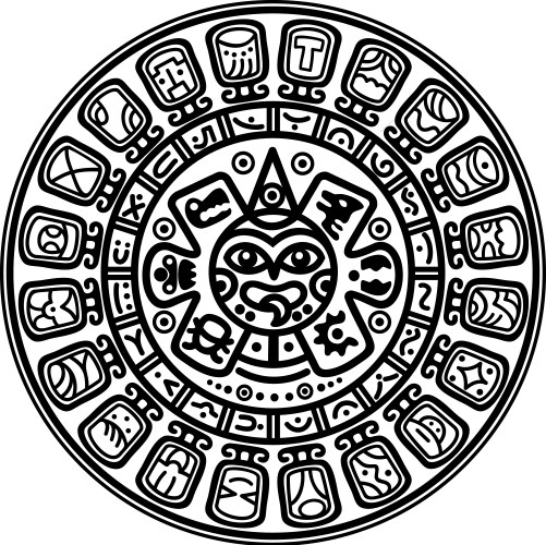 Mayan calendar Royalty Free Vector Image - VectorStock