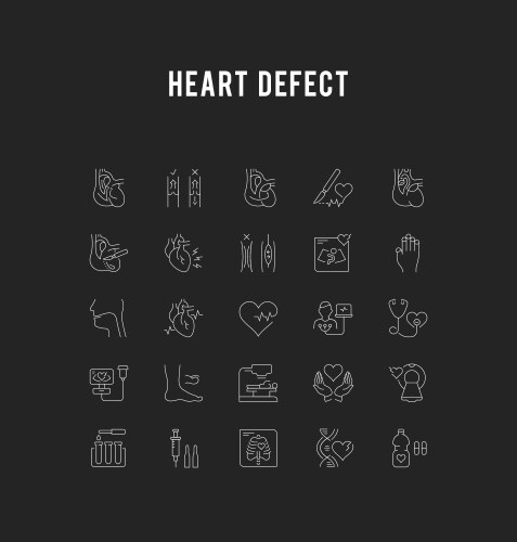Heart defect Royalty Free Vector Image - VectorStock