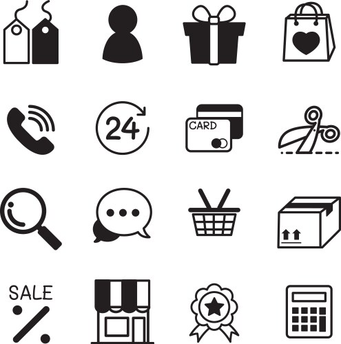 Communication technology icon set Royalty Free Vector Image