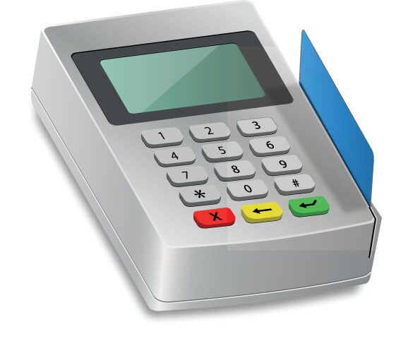 Credit card reader Royalty Free Vector Image - VectorStock