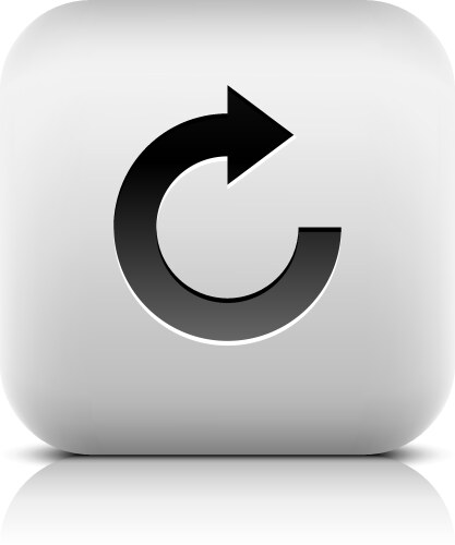 Repeat sign reload icon refresh loading reset Vector Image