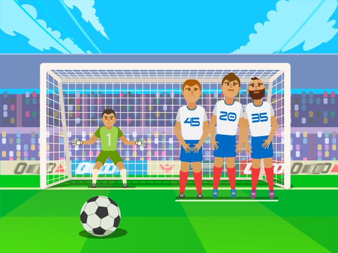 Soccer goal and ball Royalty Free Vector Image