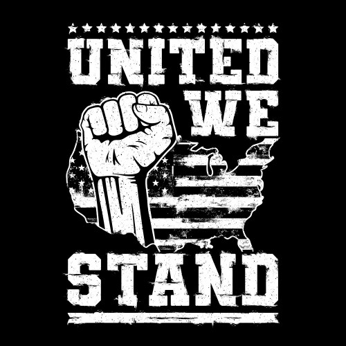 United we stand Royalty Free Vector Image - VectorStock
