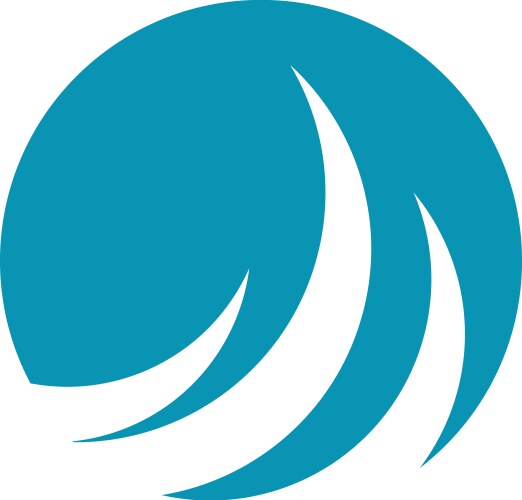 Sea wave logo Royalty Free Vector Image - VectorStock