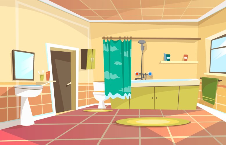 Cartoon Bathroom and Toilet Cleaning Vector Images (over 7,700)