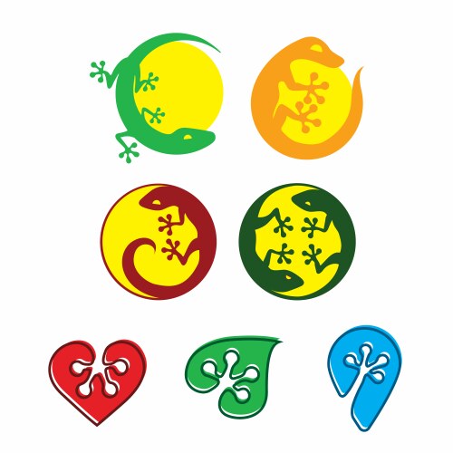 Tattoo Gecko Tribal Vector Images (over 950)