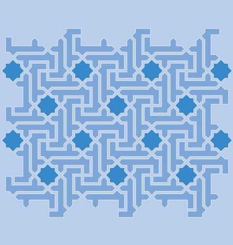 Geometric interlaced pattern Royalty Free Vector Image