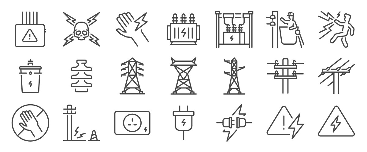 High voltage logo Vector Images & Graphics for Commercial Use | VectorStock
