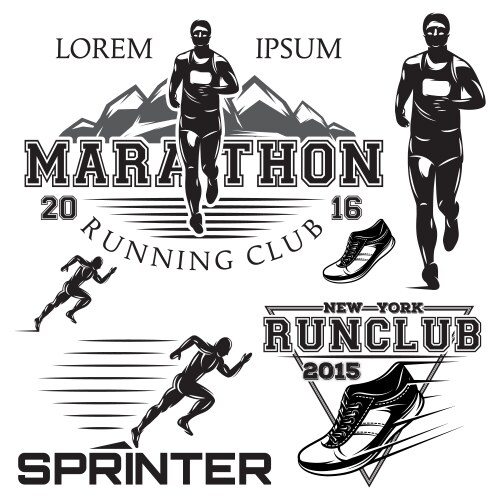 Marathon Runner Logo Vector Images (over 4,100)