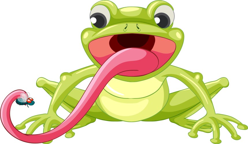 Frog cartoon kissing Royalty Free Vector Image