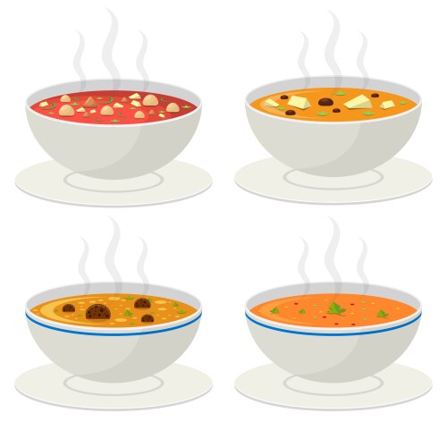 Cooking hot soup Royalty Free Vector Image - VectorStock