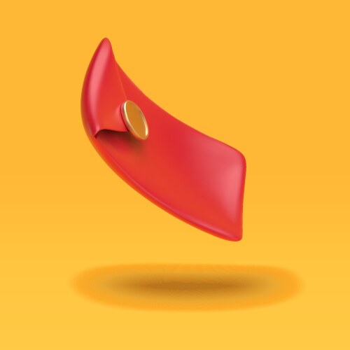 3d falling red envelope element – Royalty-Free Vector | VectorStock