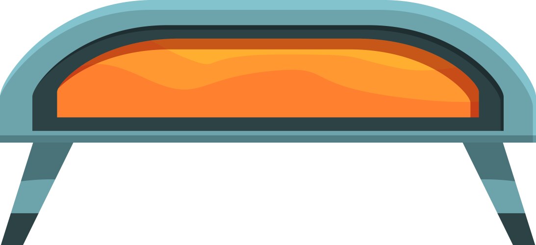 Traditional outdoor pizza oven burning wood Vector Image