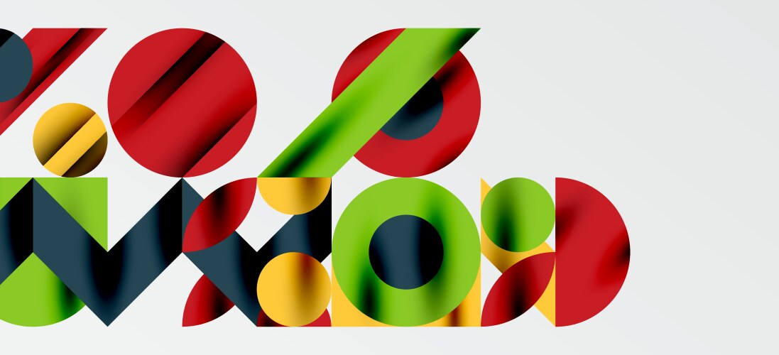 Geometric neo patterns abstract background Vector Image