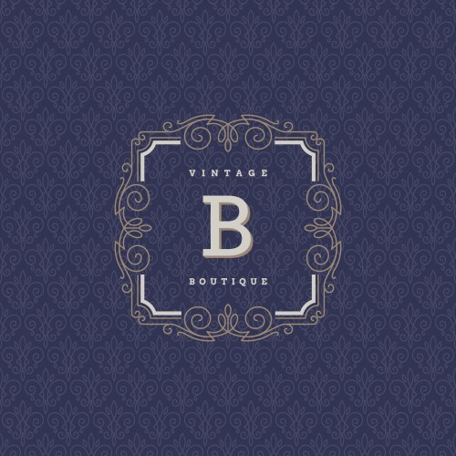 Monogram logo Royalty Free Vector Image - VectorStock