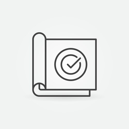 Check mark document file page verified icon Vector Image Check mark document file page verified icon Vector Image