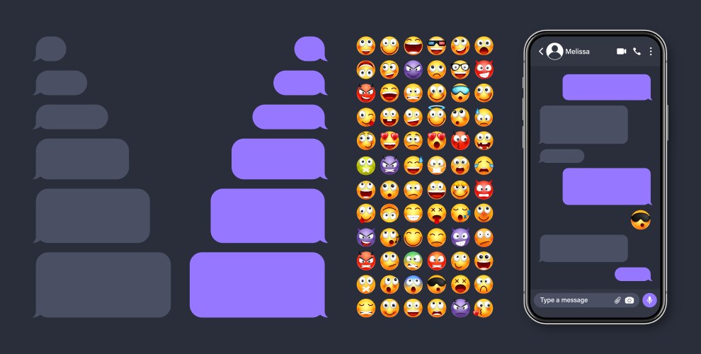Smartphone Messaging App User Interface Royalty Free Vector