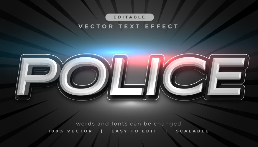 Shore text effect modern editable lettering Vector Image