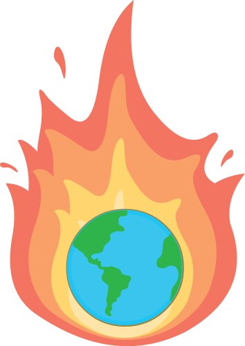 Fire flame cartoon Royalty Free Vector Image - VectorStock
