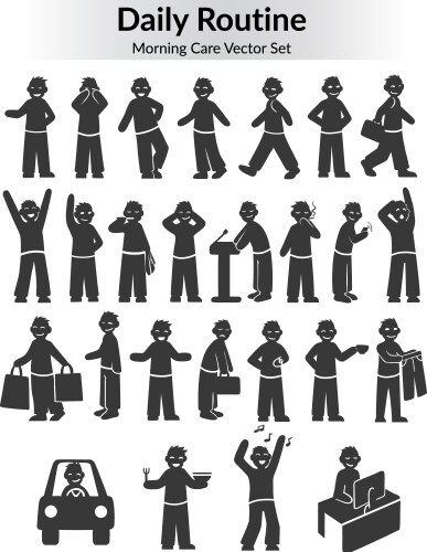 Daily Routine Vector Images (over 11,000)