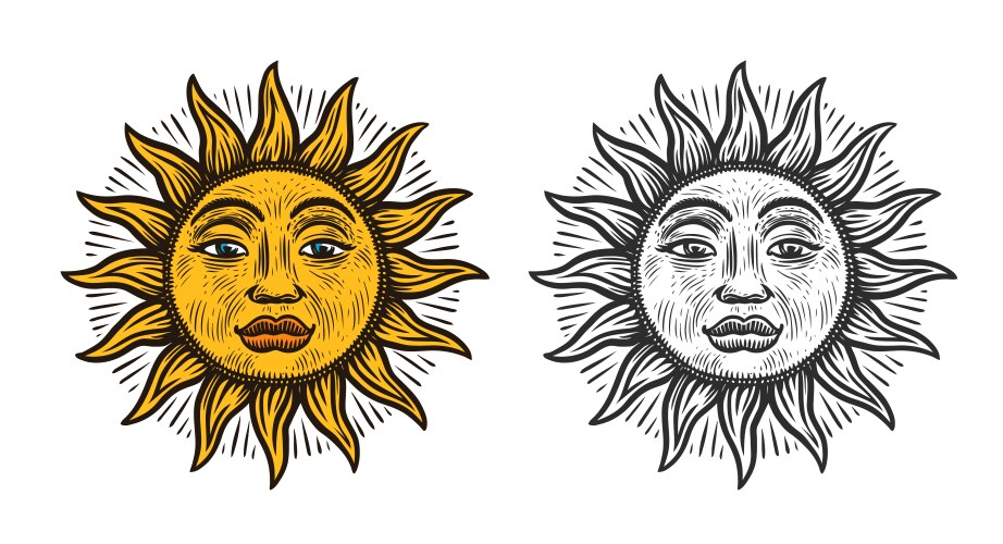 Medieval Sun Vector Images (over 2,500)