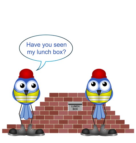 Lunch time banner tea icon cute character concept Vector Image