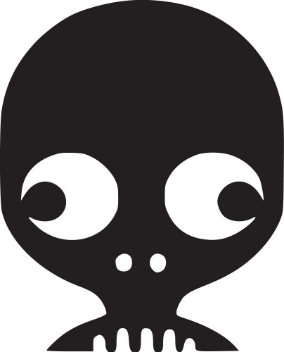 Alien spaceship icon simple style Royalty Free Vector Image