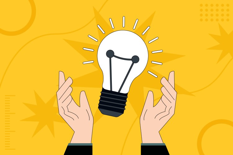 Business concept creative process Royalty Free Vector Image