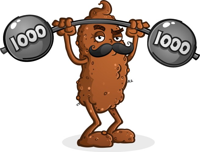 Poop Turd Hitting a Fan Royalty Free Vector Image