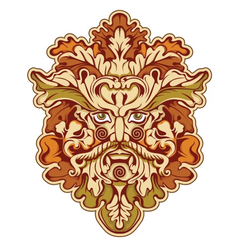 Celtic Green Man Royalty Free Vector Image - VectorStock