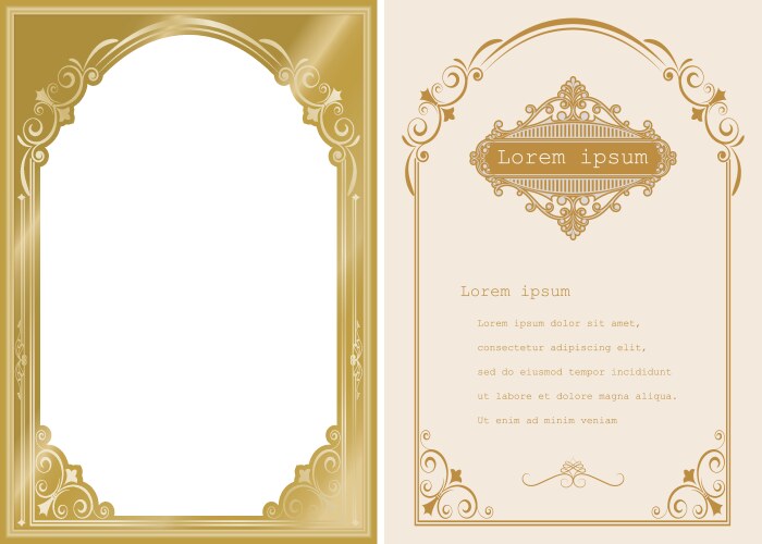 Paste minimal card design poster template line Vector Image