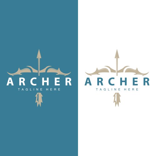 Archer logo vintage design old inspiration Vector Image