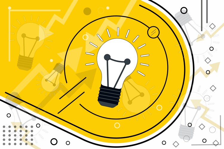 Business concept creative process Royalty Free Vector Image