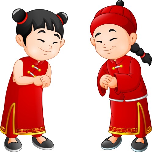 Cartoon little girl studying Royalty Free Vector Image